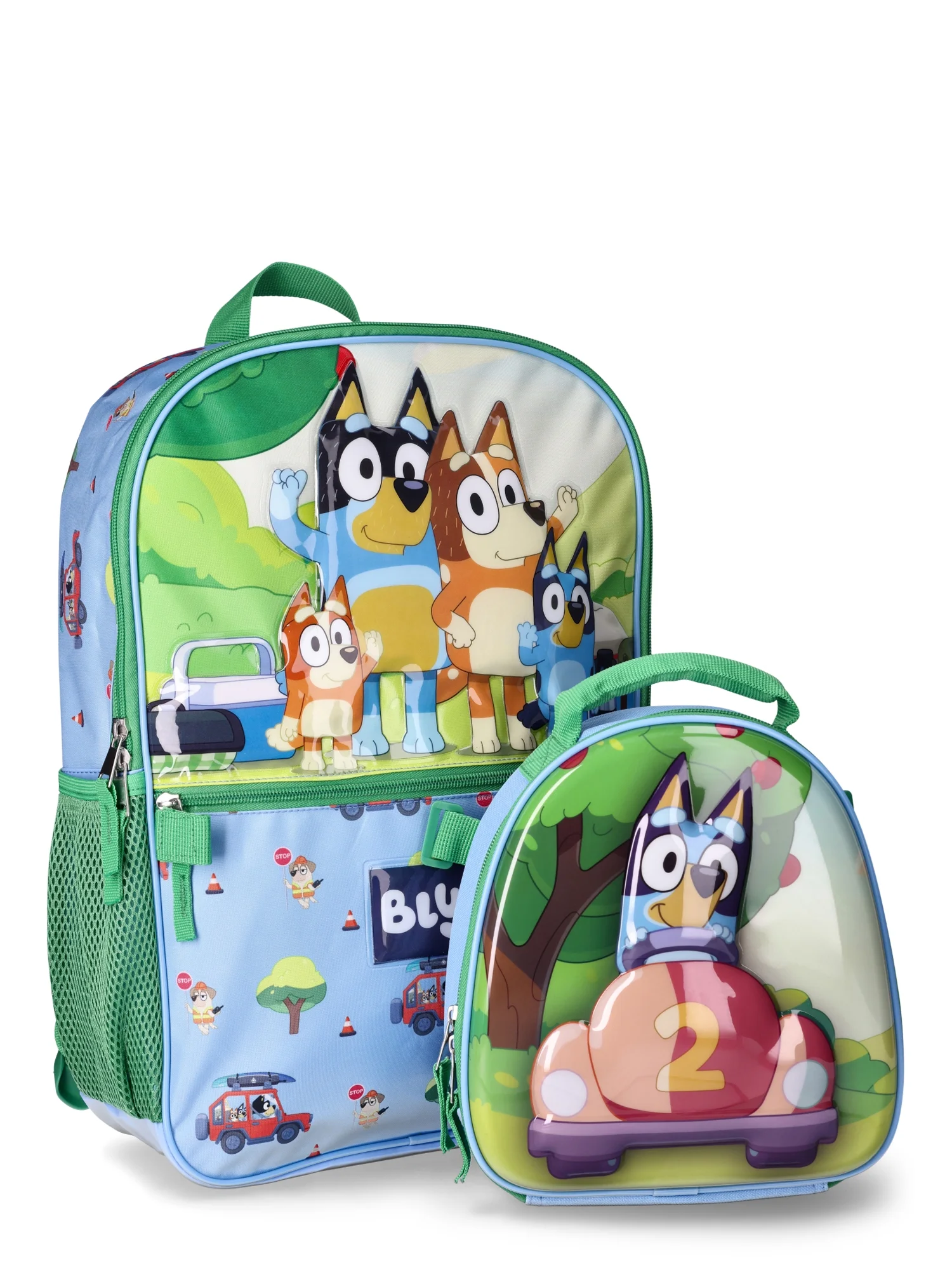 Bluey Family 2pc Backpack Green - Baby Beanz Boutique 👶🏽💚